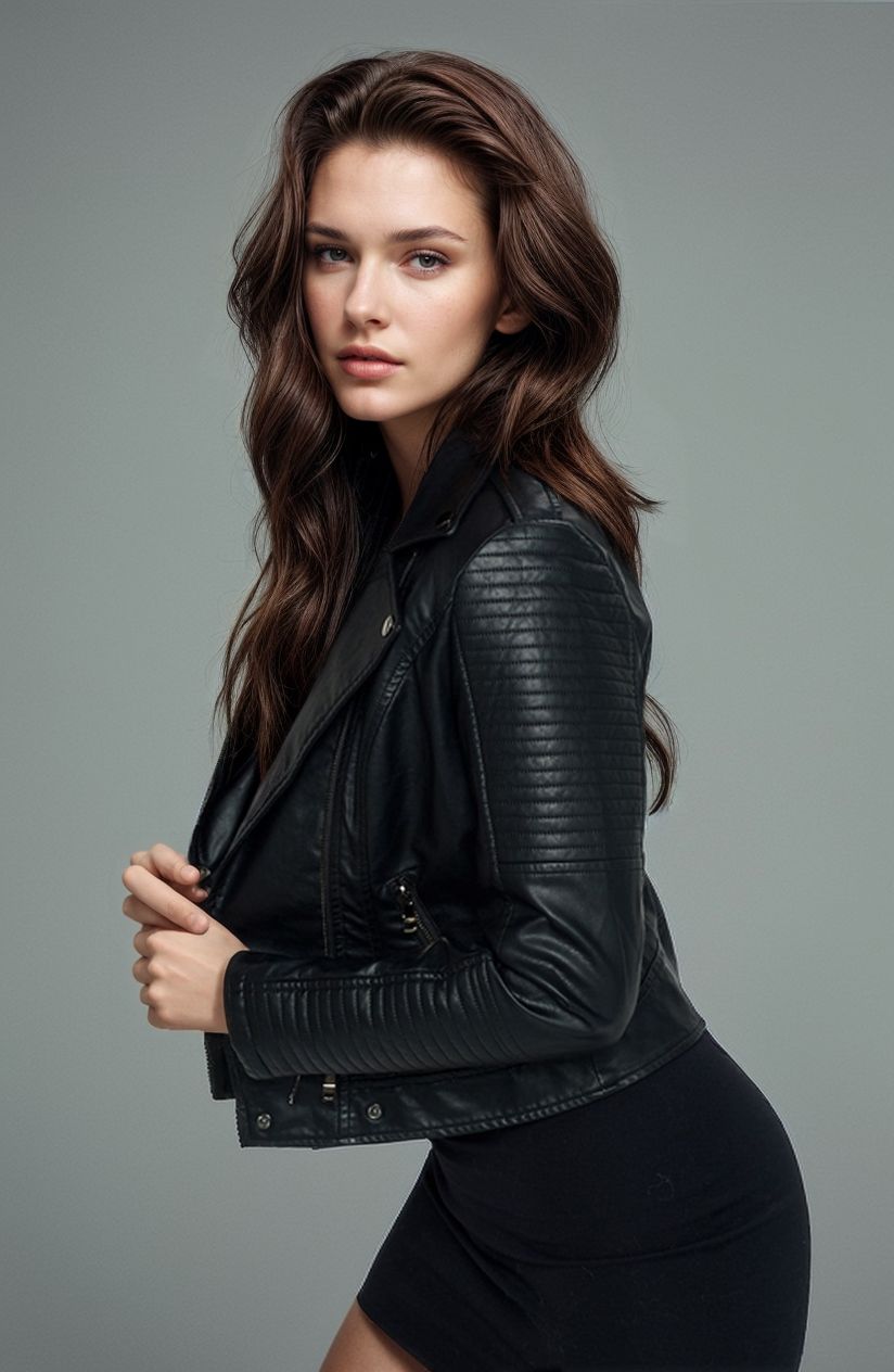 Rebel Rider Vegan Leather Jacket | Quilted Moto Jacket
