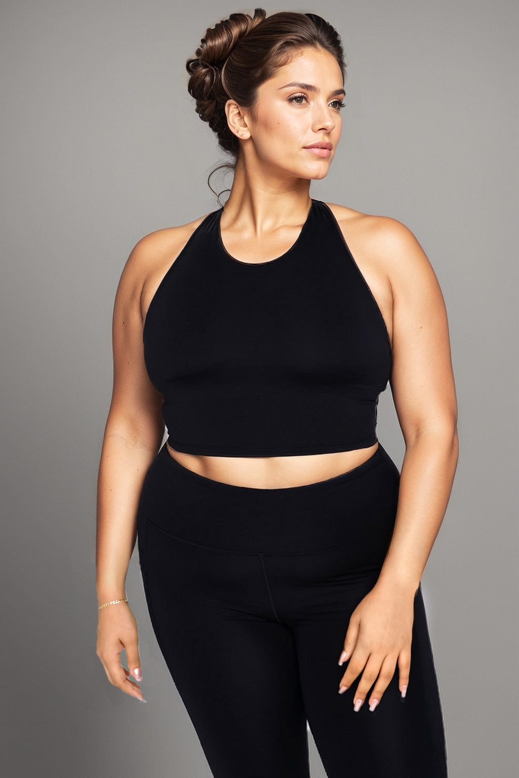 Cross-Back Crop Top with Built-in Sports Bra – Fitkitty Culture ...